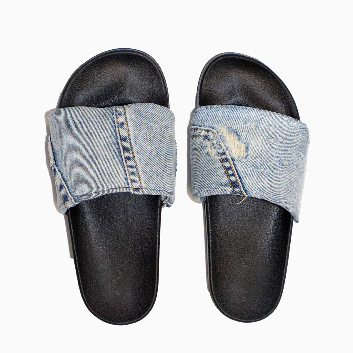 Sandale slide denim recyclé homme – amnotboutique